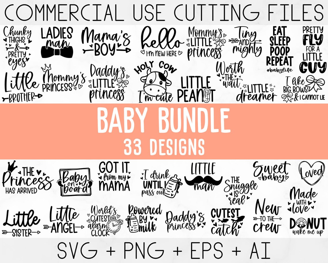 Baby SVG Bundle Baby Onesie SVG Funny Baby Svg Baby Newborn | Etsy