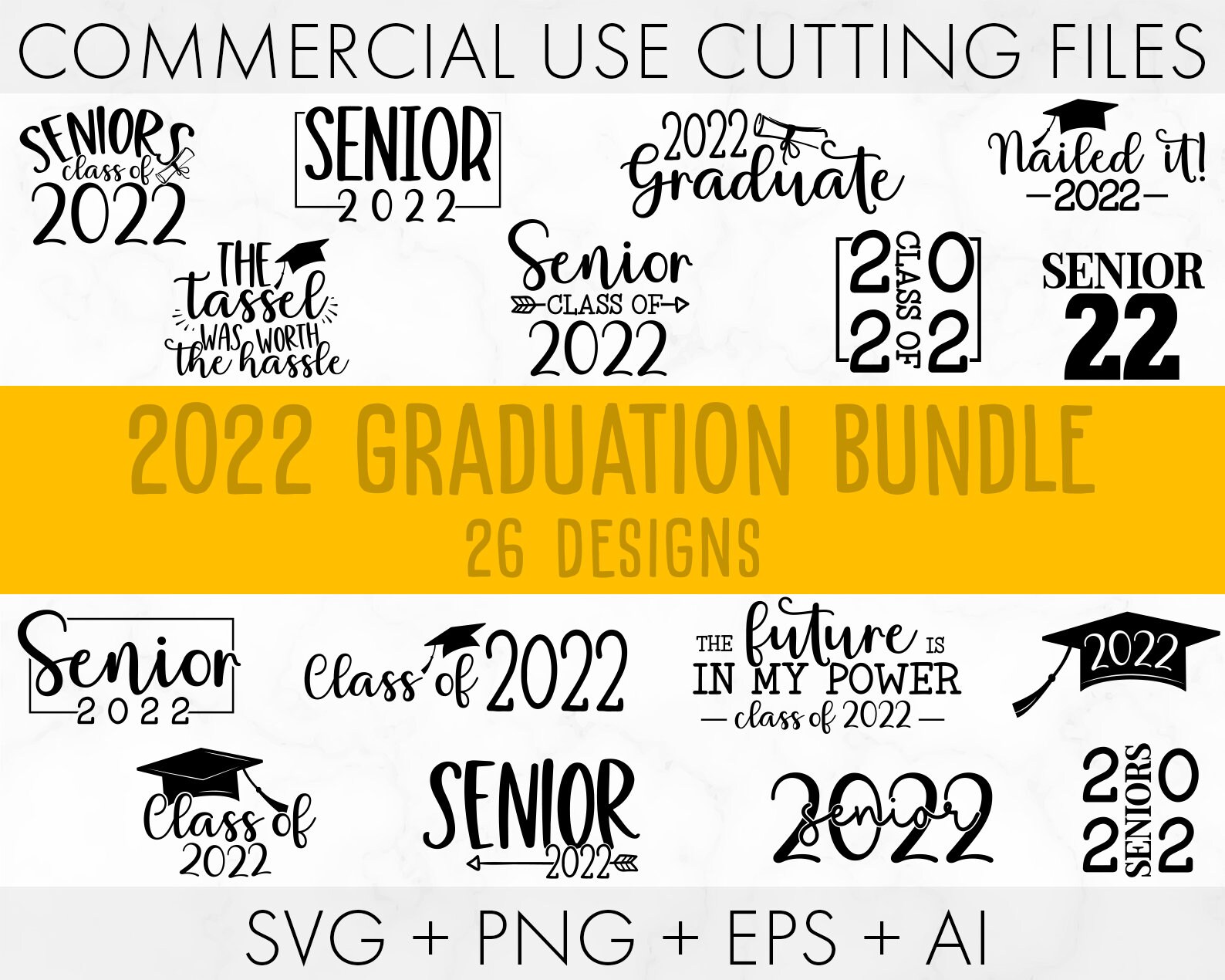 Graduation 2022 Svg Bundle Class of 2022 Svg Class of 22 - Etsy