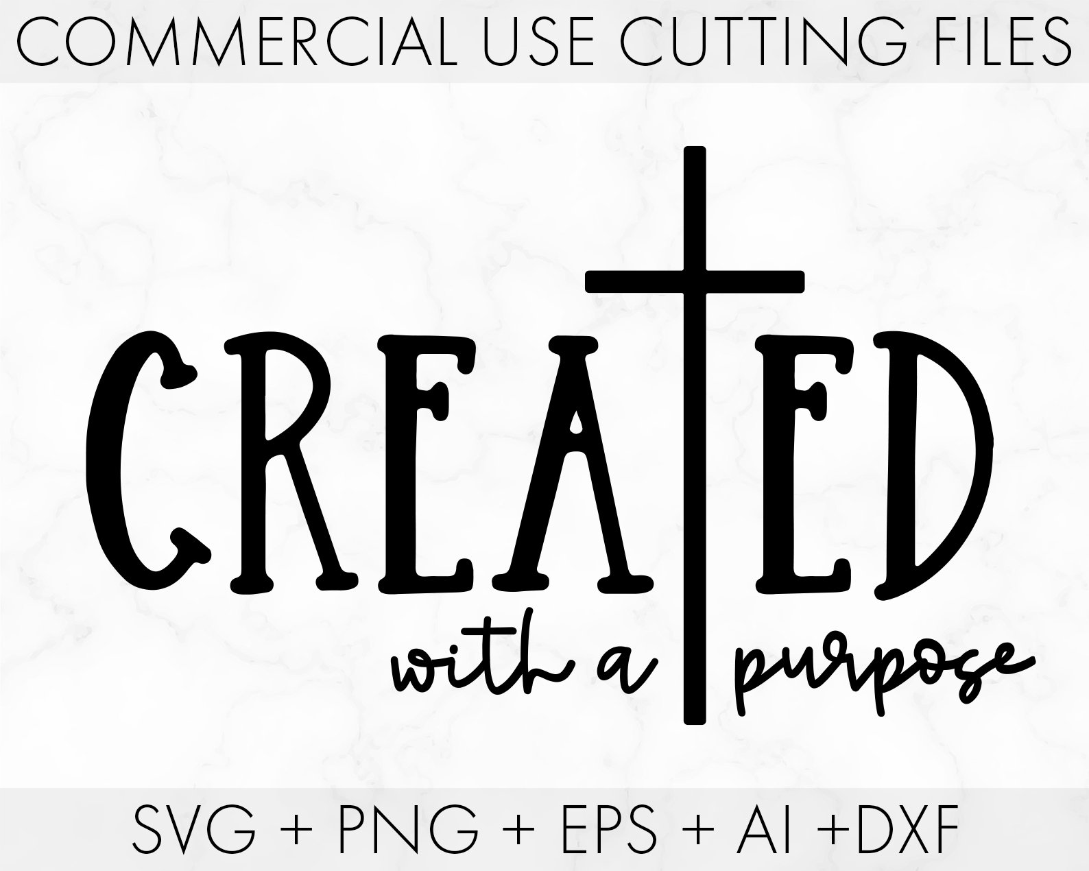 Created With a Purpose SVG, Christian Svg, Self Love Svg, You Matter ...