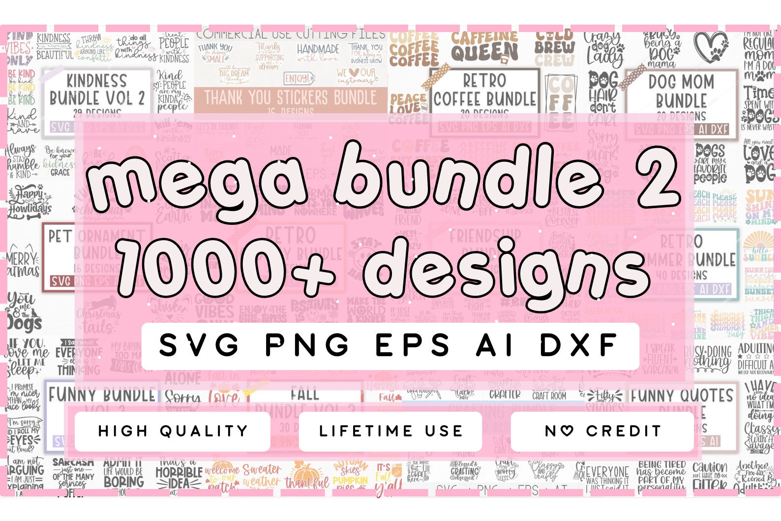 Mega SVG Bundle, T Shirt Designs SVG, Svg Files for Cricut, Silhouette ...