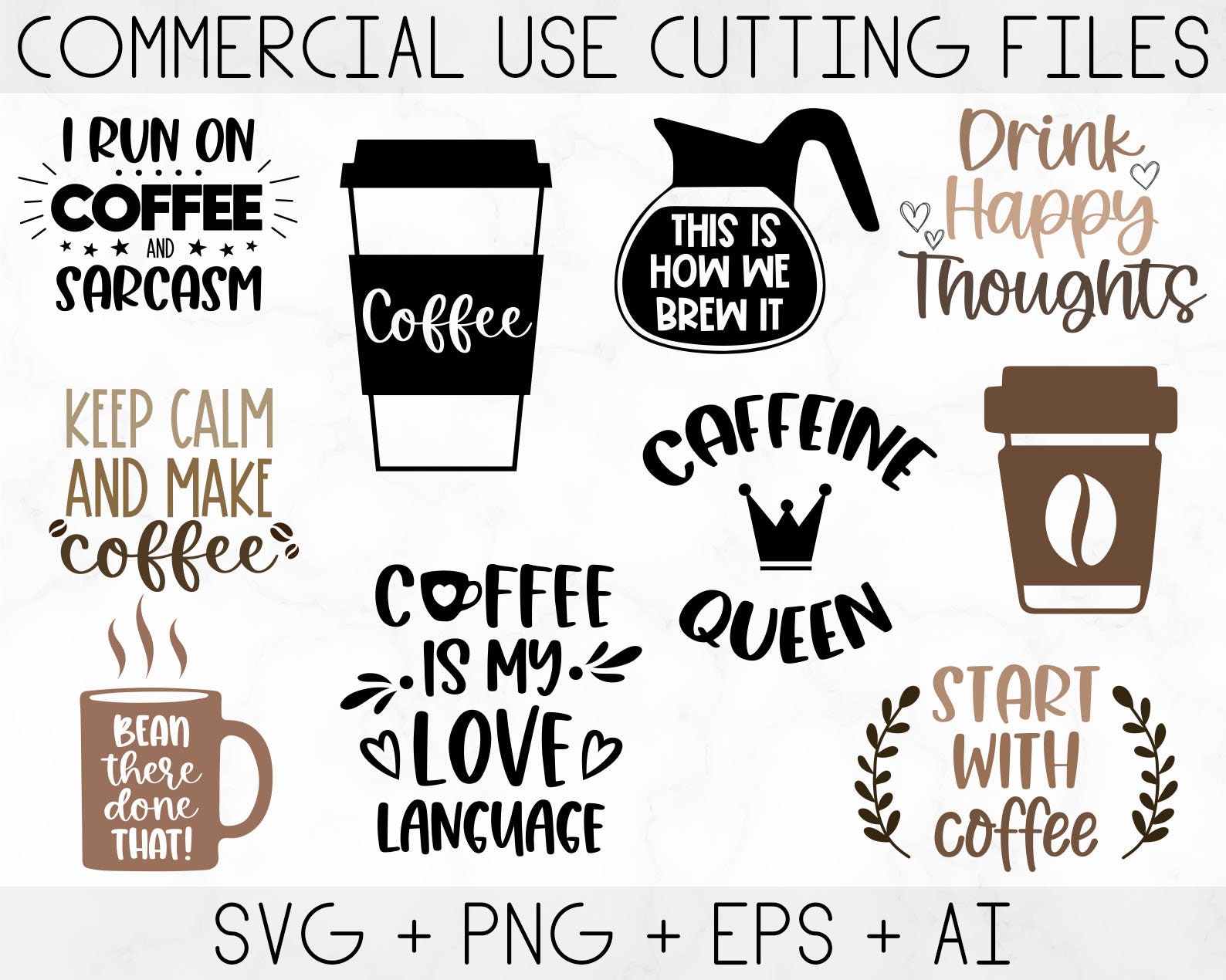 Coffee SVG Bundle Funny Coffee SVG Coffee Quote Svg - Etsy