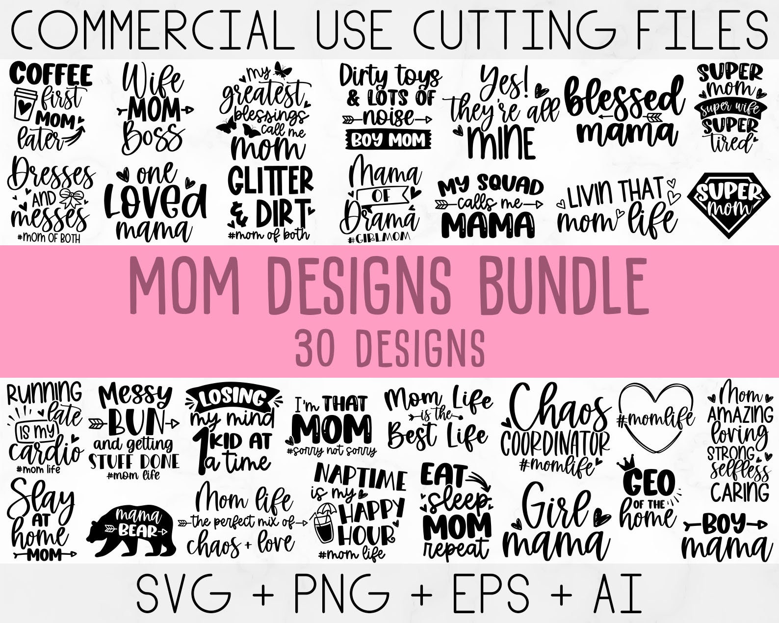 Mom Svg Bundle, Mothers Day Svg, Mom Svg, Mom Life Svg, Girl Mom Svg ...