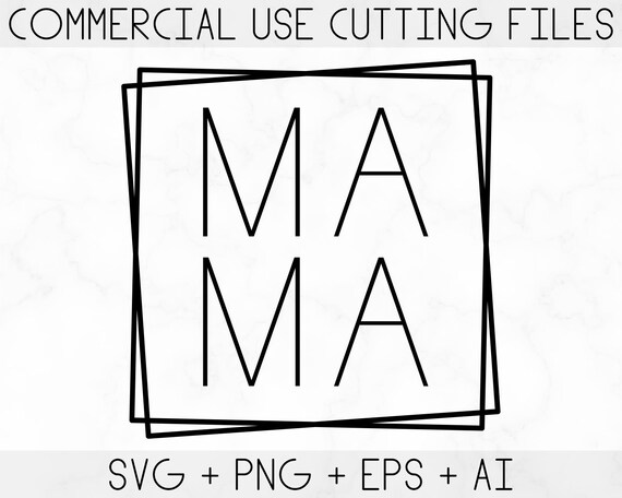 Mama Svg Mom Svg Mom Life Svg Mama Square Svg Mama Shirt - Etsy