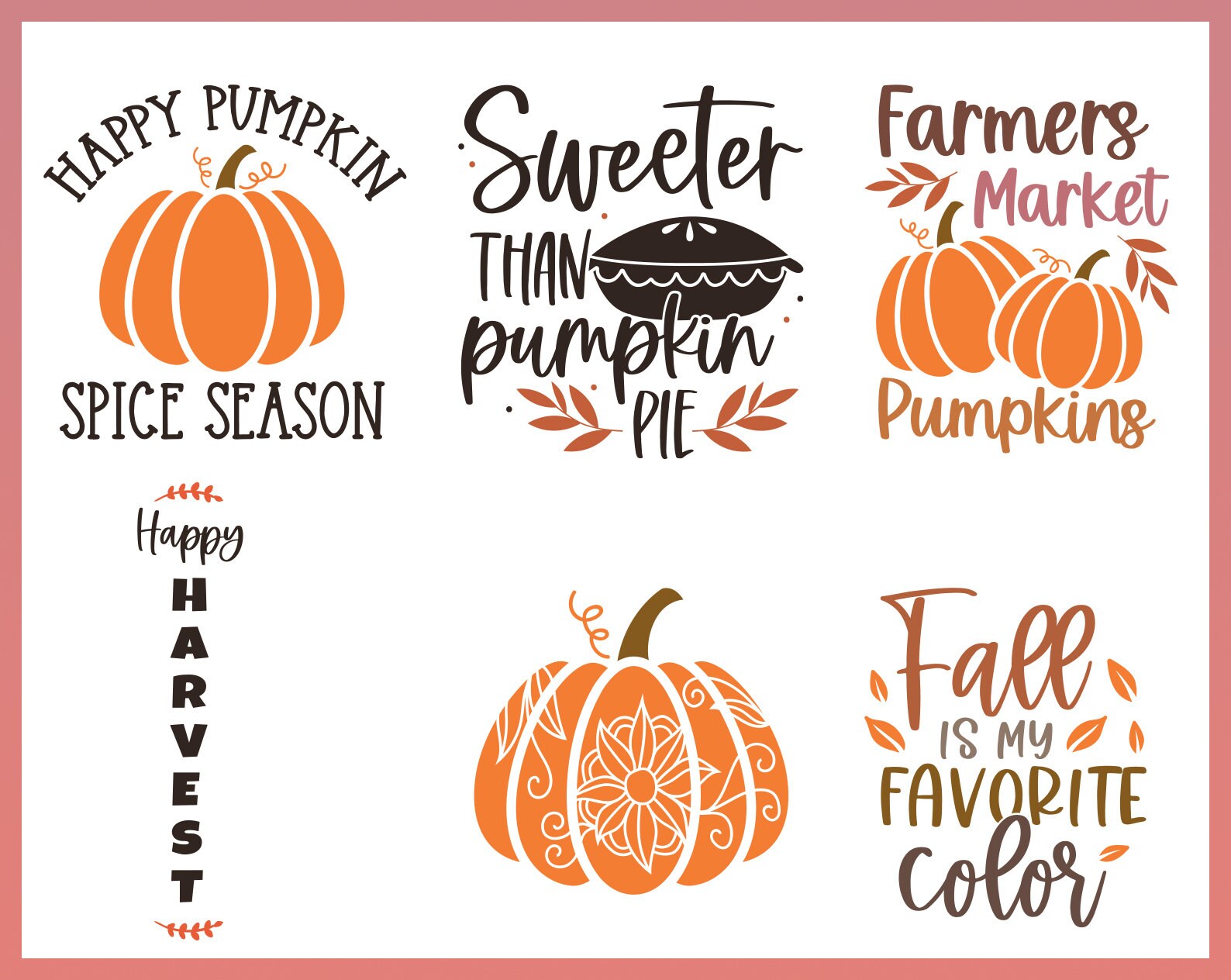 Fall SVG Fall SVG Bundle Autumn Svg Thanksgiving Svg Fall - Etsy
