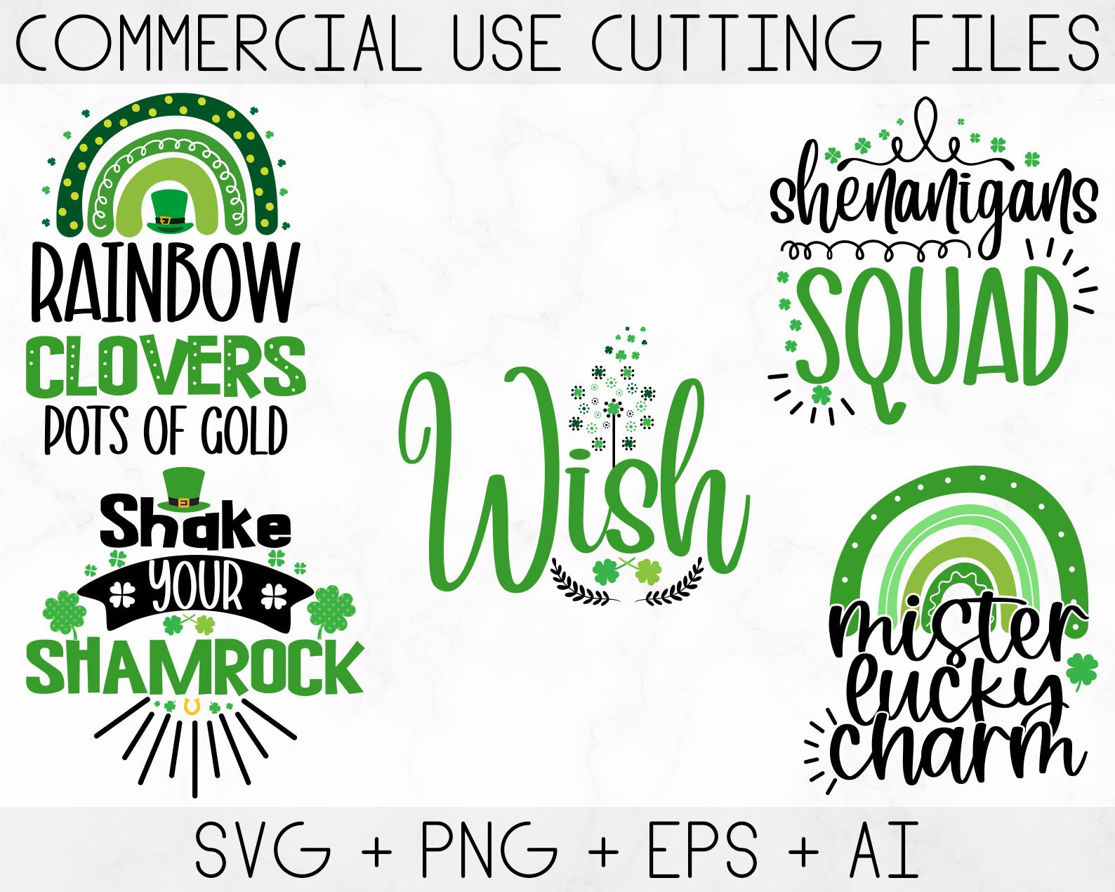 St Patrick's Day SVG Bundle Lucky Svg Leprechaun Svg - Etsy