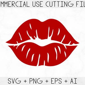 Lips Svg - Etsy