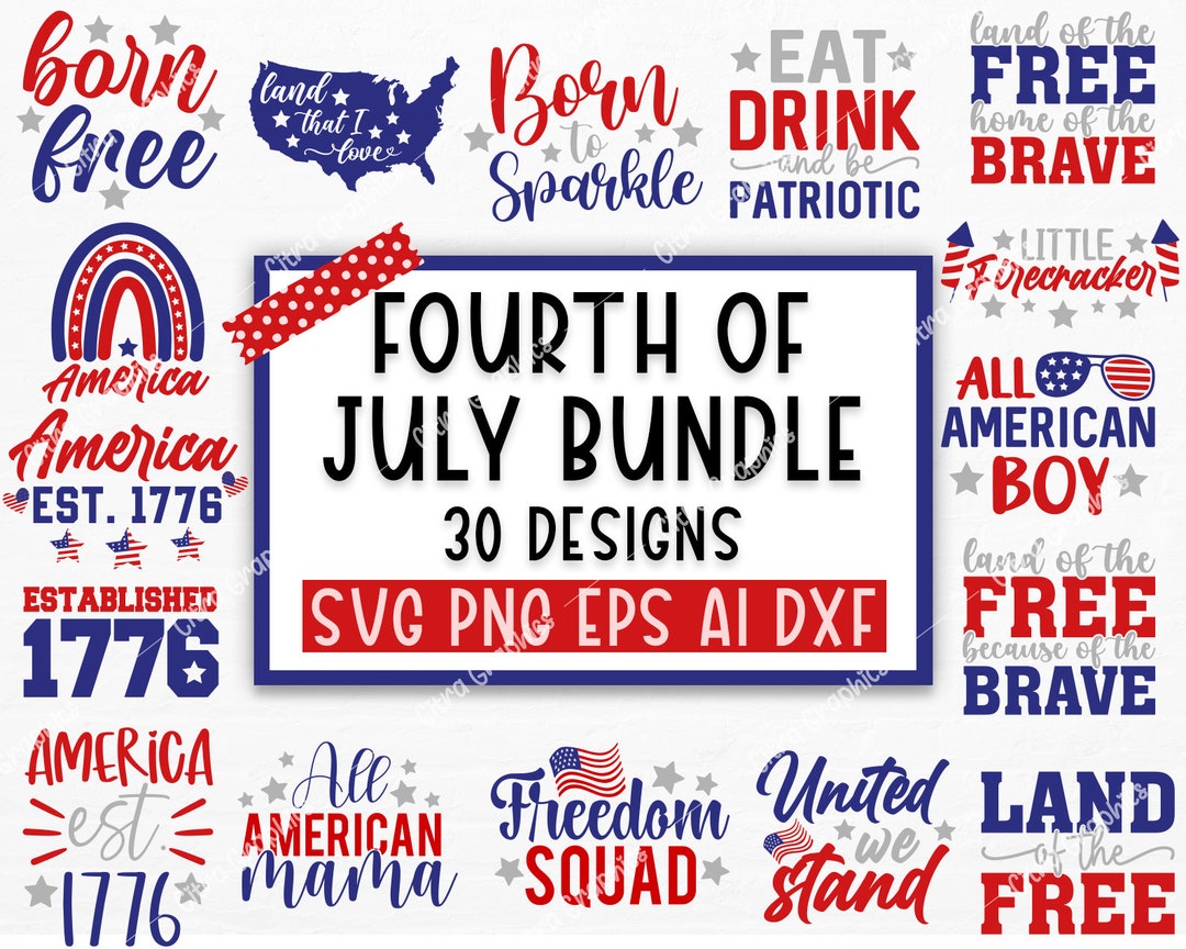 4th of July SVG Bundle, July 4th SVG, Fourth of July Svg, America Svg ...