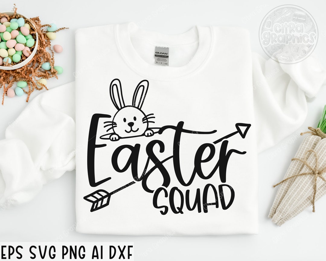 Easter Squad Svg Png, Happy Easter Svg, Kids Easter Svg, Easter Shirt ...