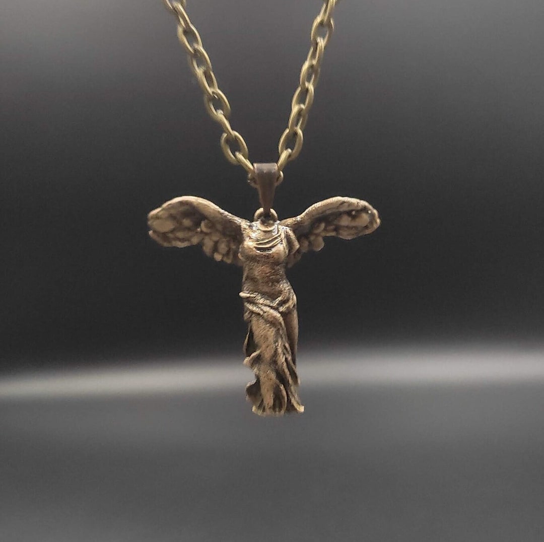 Winged Victory of Samothrace Pendant: Hand Crafted Art Necklace - Etsy