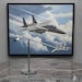 F15 Eagle Balance Model: Chrome Fighter Jet Desk Decor - Etsy
