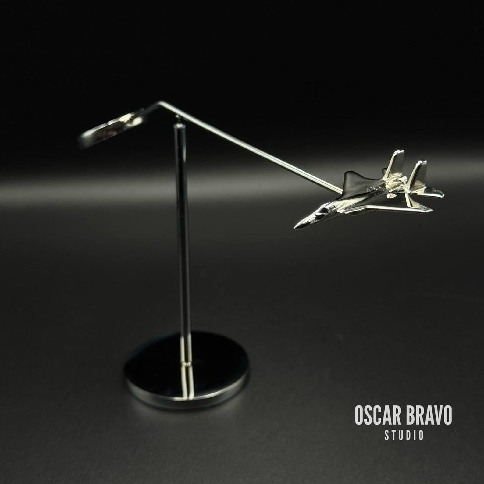 F15 Eagle Balance Model: Chrome Fighter Jet Desk Decor - Etsy
