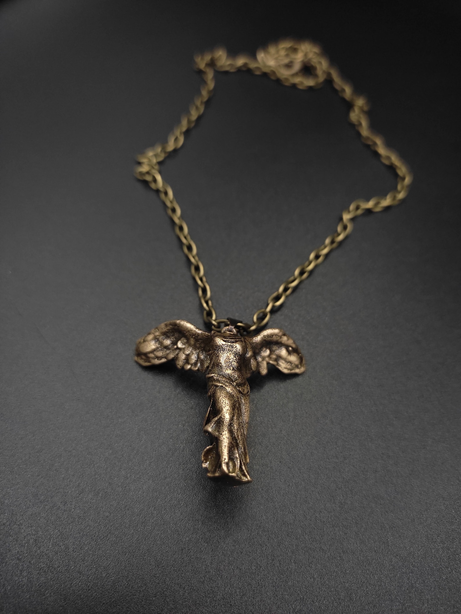 Winged Victory of Samothrace Pendant: Hand Crafted Art Necklace - Etsy