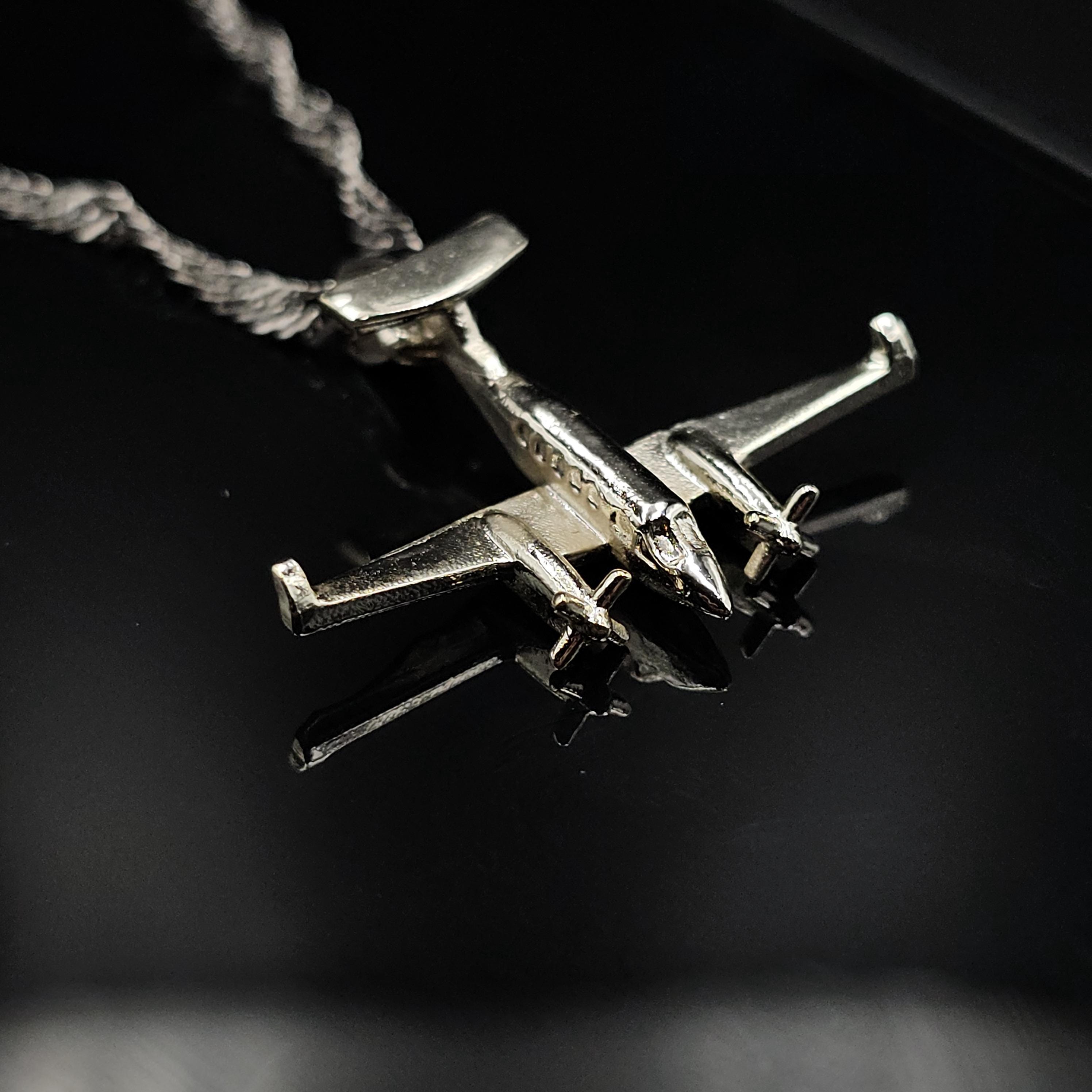 Minimalist Airplane Necklace, King Air C90 Inspired Pendant, Aviation ...