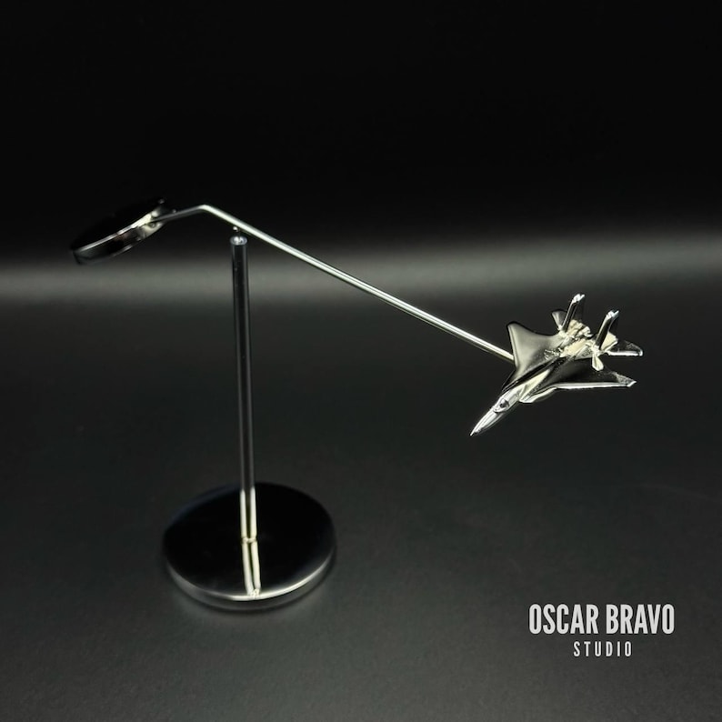 F15 Eagle Balance Model: Chrome Fighter Jet Desk Decor - Etsy