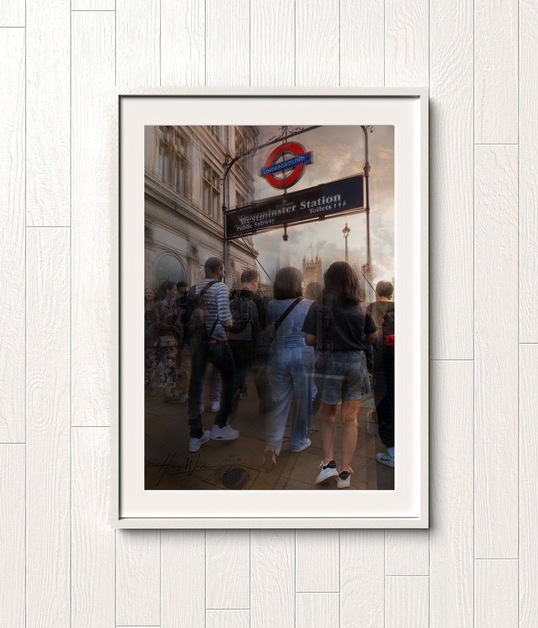 Westminster Station, London Museum-quality Matte Paper Poster Art Print ...