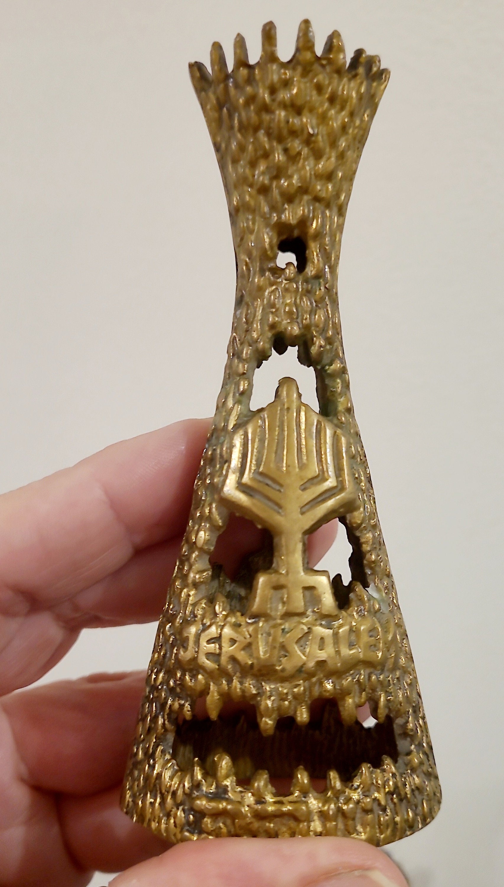 Vintage Brutalist Wainberg Brass Candlestick Trio Made in - Etsy