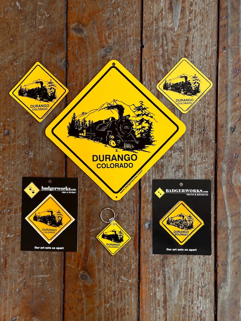 Durango & Silverton Railroad Sign (7.5" X 7.5") - Etsy