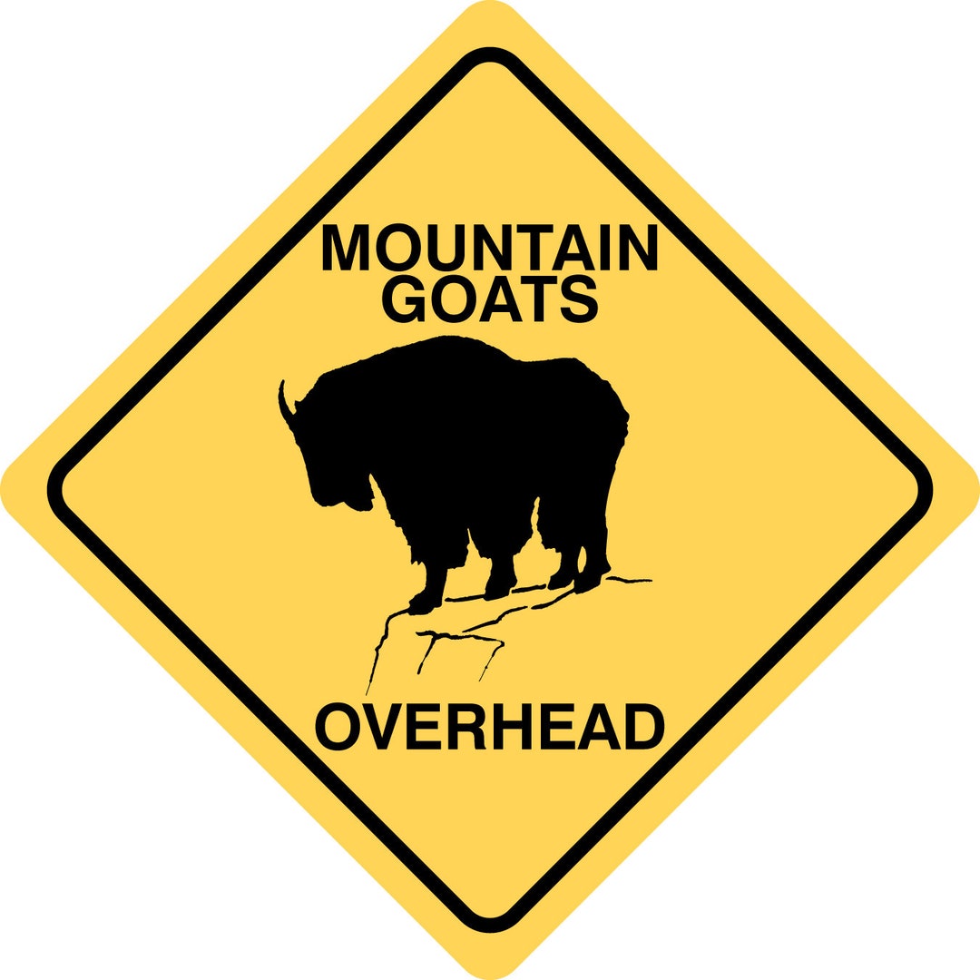 Mountain Goats Overhead Sign large Badgerworks Signs & Designs - Etsy