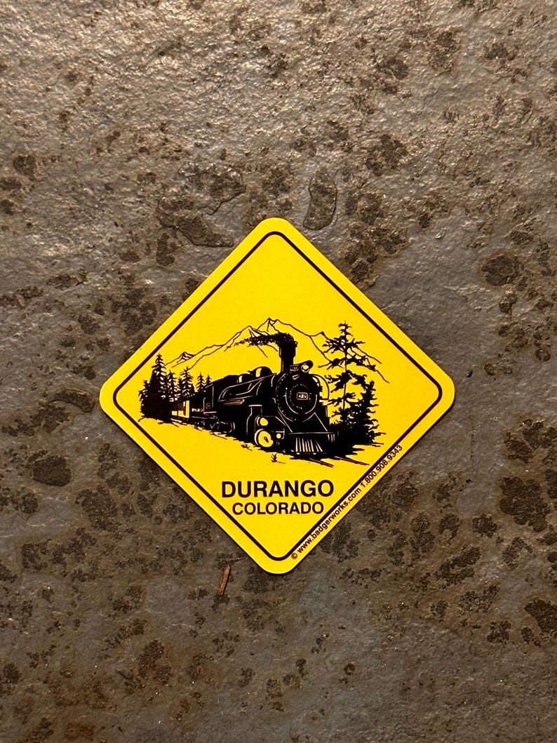 Durango & Silverton Railroad Sign (7.5" X 7.5") - Etsy