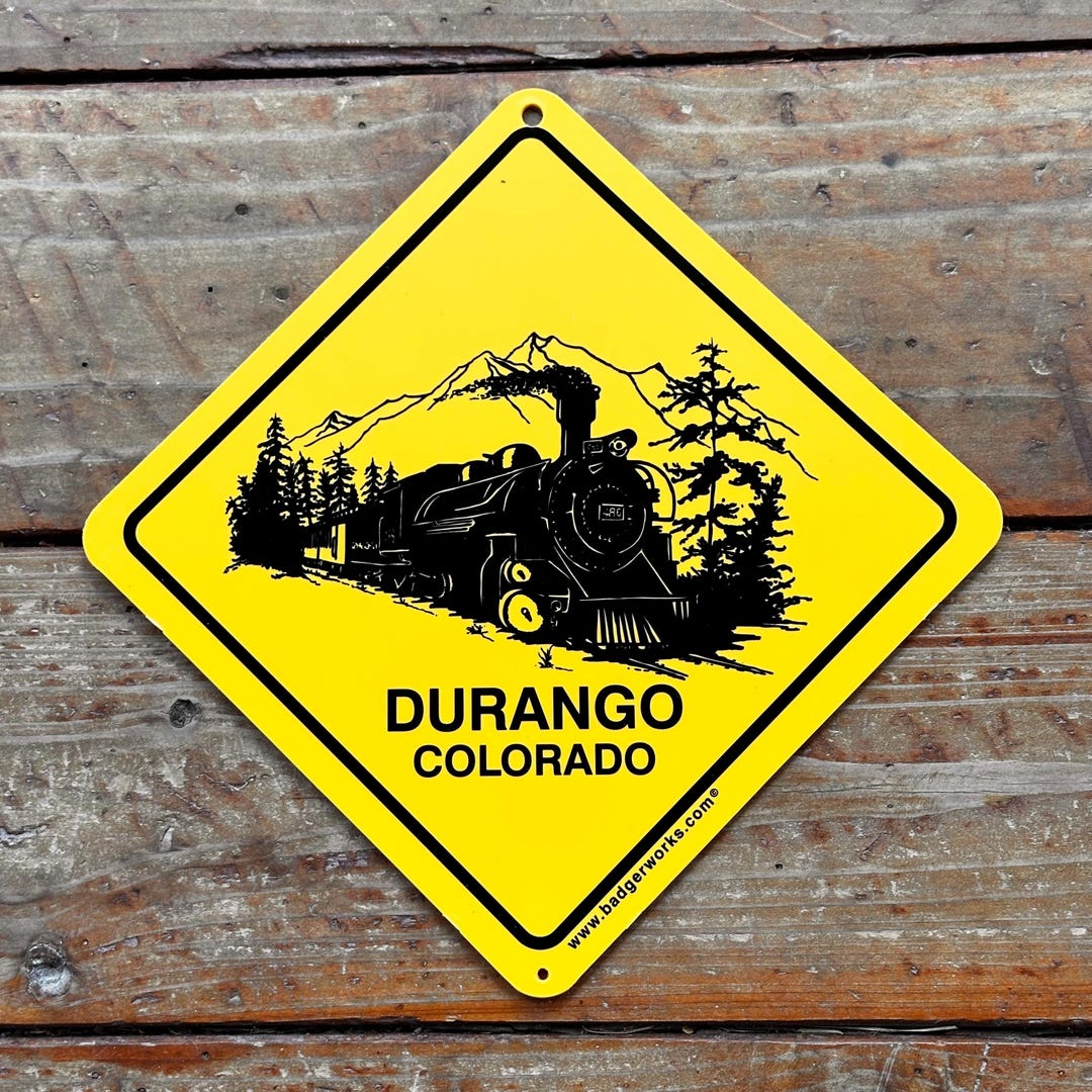 Durango & Silverton Railroad Sign (7.5" X 7.5") - Etsy