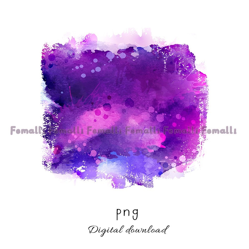 Purple Ink Texture Background Pngwatercolor Ink Paint Texture | Etsy