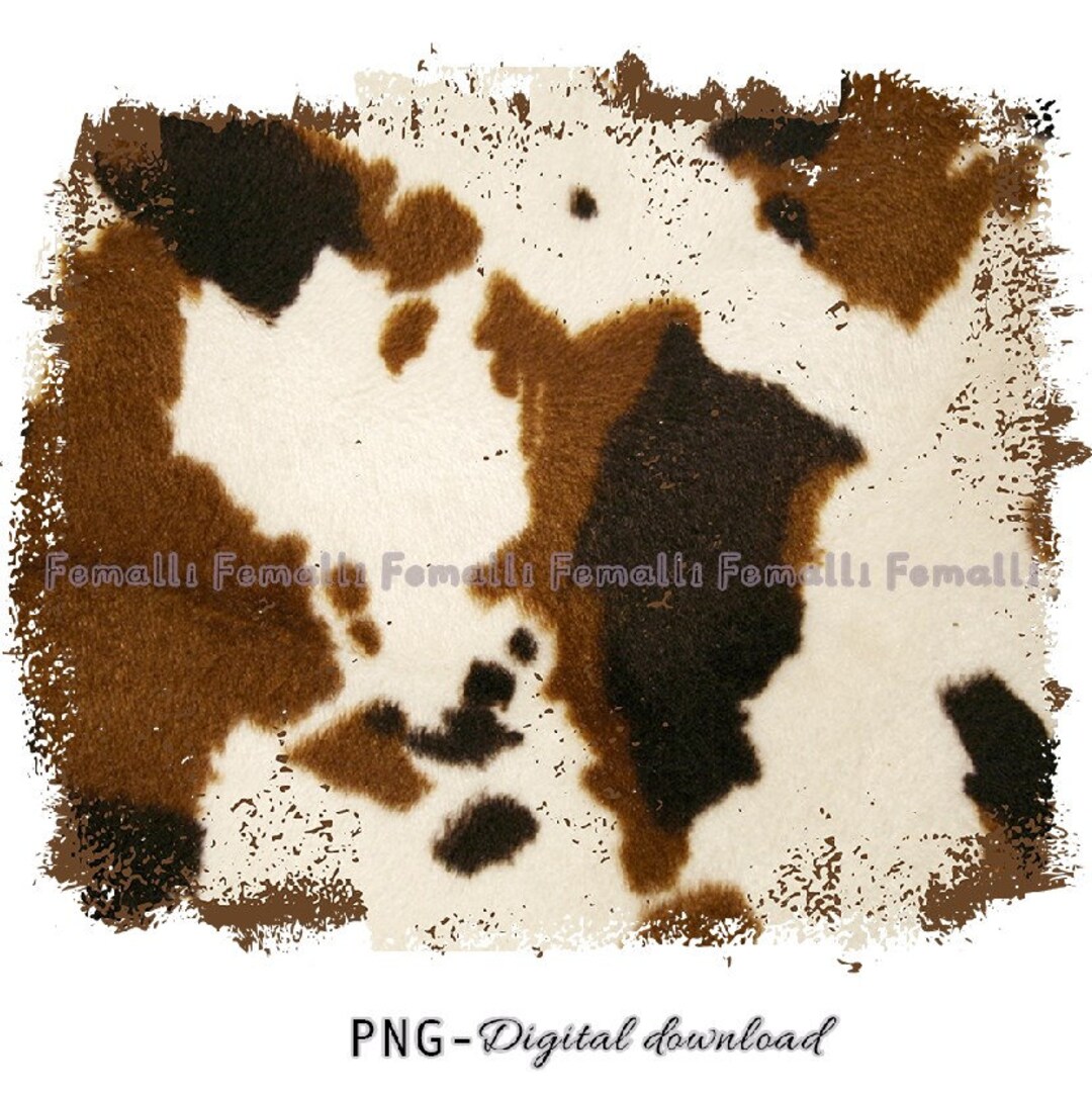 Cowhide Pattern Distressed Background Png,cowhide Png Bundle, Cowhide ...