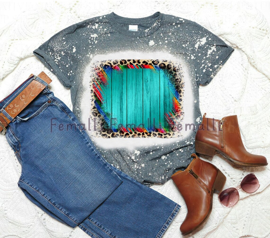 Serape Leopard Background Pngframe Splash Turquoise - Etsy