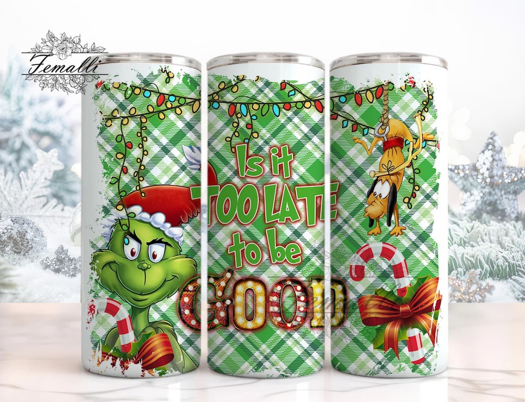 Grinch Tumbler Sublimation Instant Download, Grinch 20 Oz Tumbler Wrap ...
