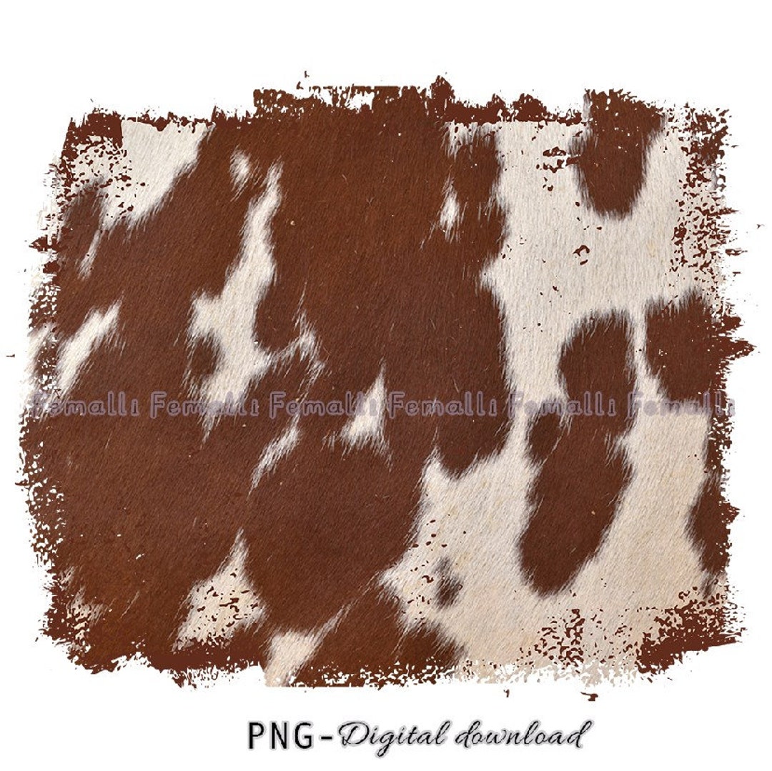 Cowhide Pattern Distressed Background Png,cowhide Png Bundle, Cowhide ...