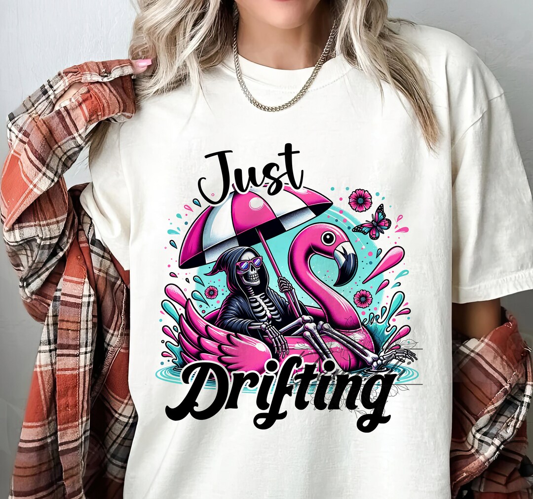 Just Drifting PNG, Summer Alien Clipart, Flamingo Float Png, Sarcastic ...