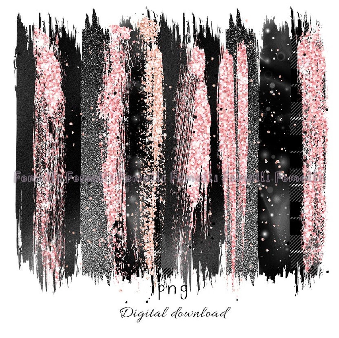 Pink and Black Brush Stroke Background Png,pink and Black Brush Strokes ...