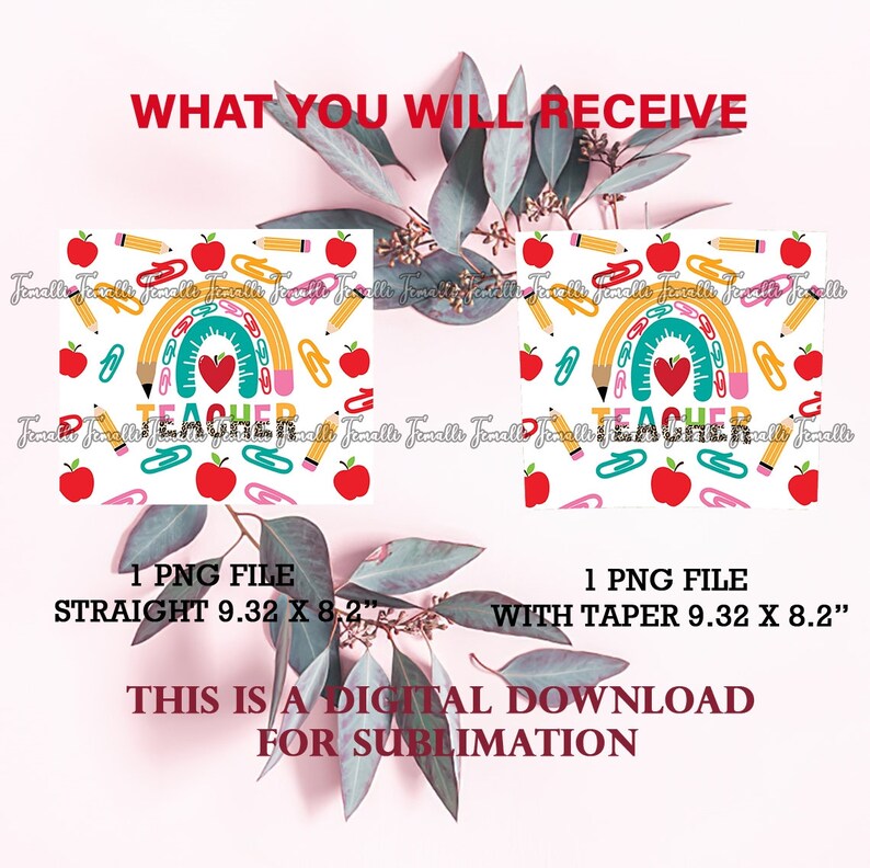 Teacher 20 Oz Skinny Tumbler Designs/png, Rainbow Glitter Teacher ...