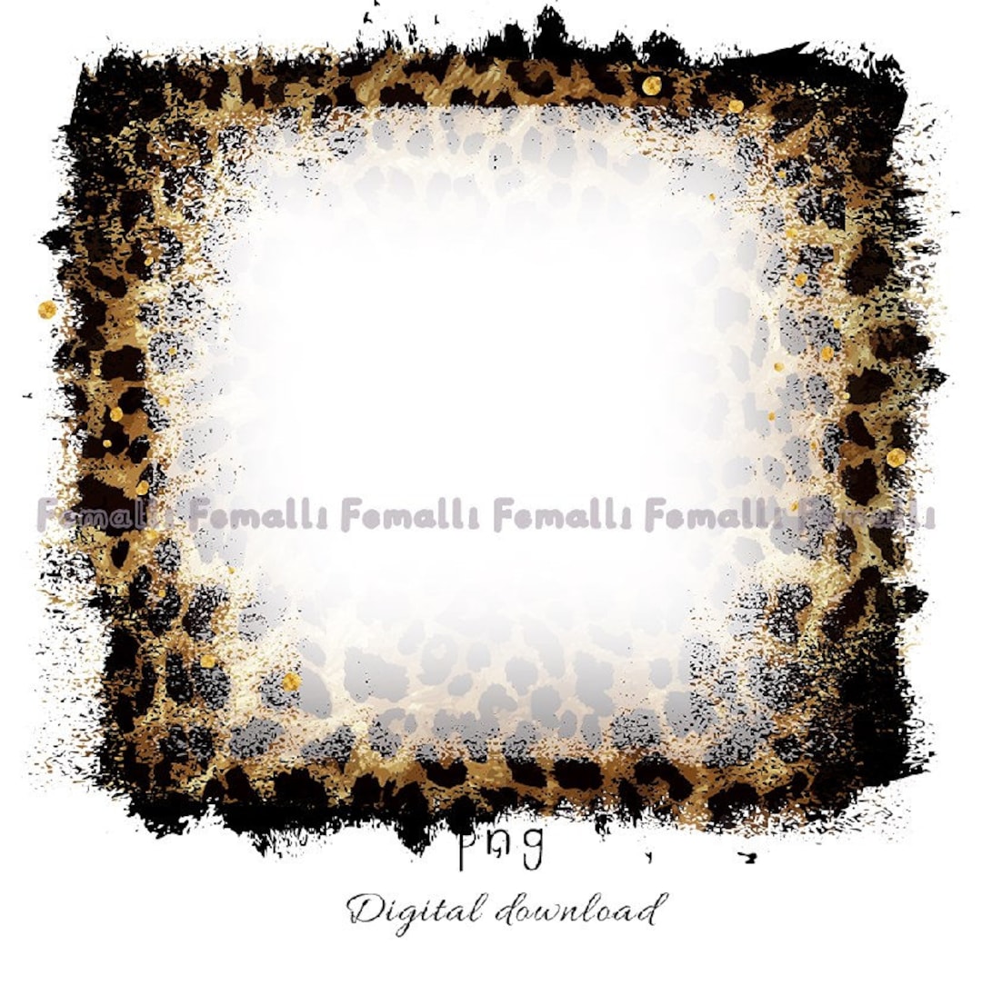 Cheetah Background With Bleach Affect Png,distressed Leopard File for ...