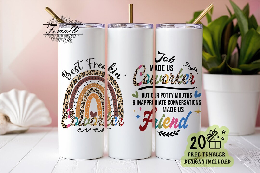 Coworker Tumbler Wrap, Job Made Us Coworker Tumblers Wrap Png, Coworker ...