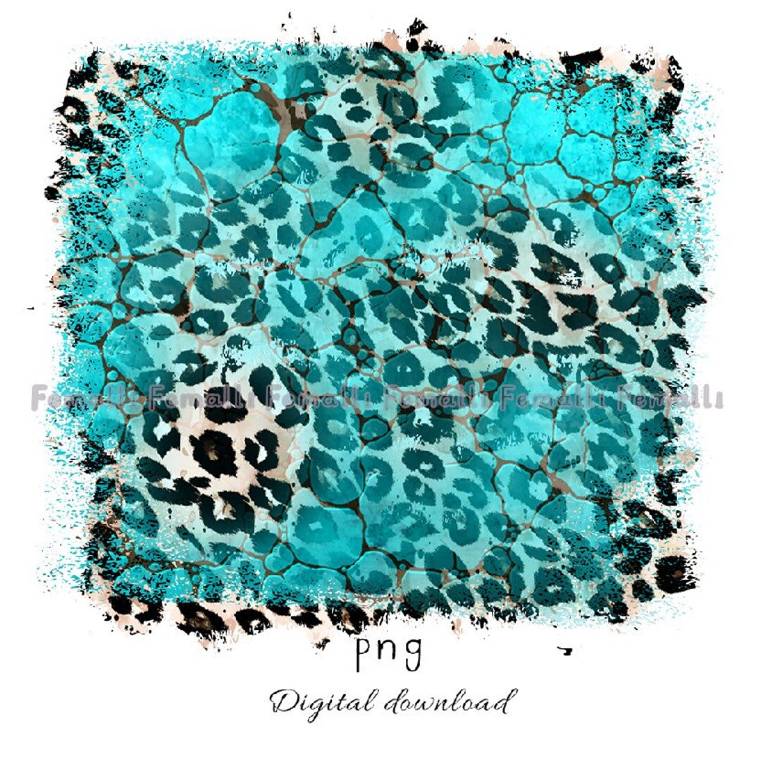 Leopard Print and Turquoise Stone Background Png,leopard Background ...