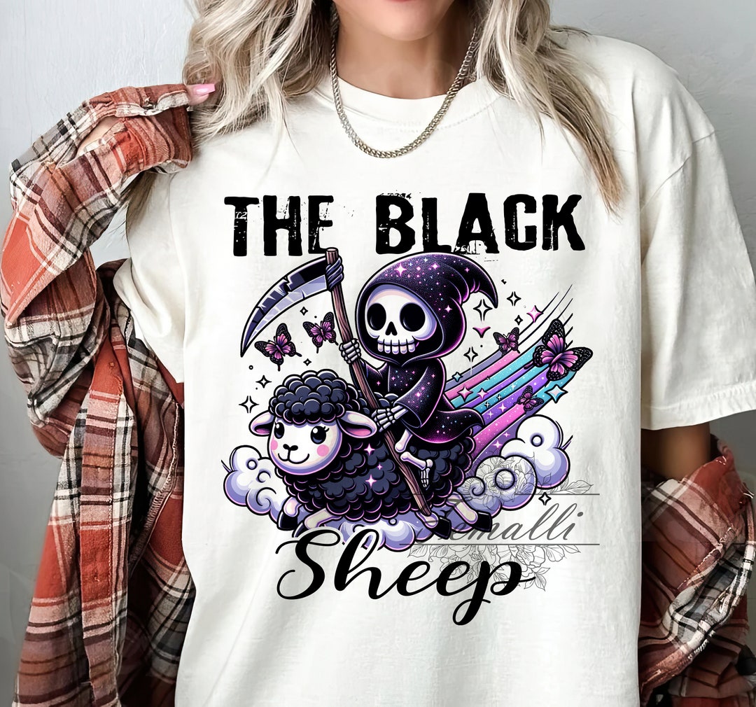The Black Sheep PNG, Cute Sheep Clipart, Outcast Sublimation Design ...