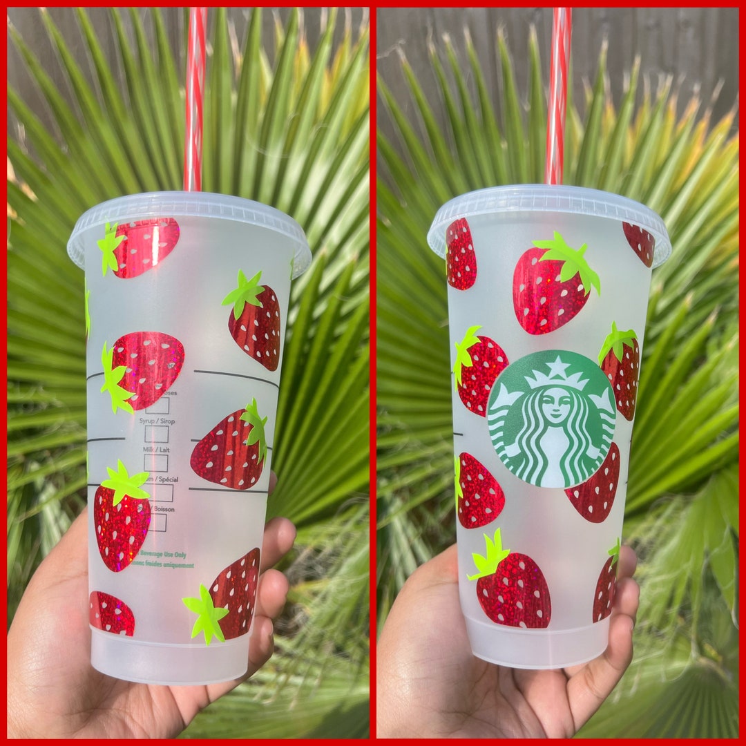 Copa Starbucks StrawBerry / Copa de Fresa Personalizada / Vaso de ...