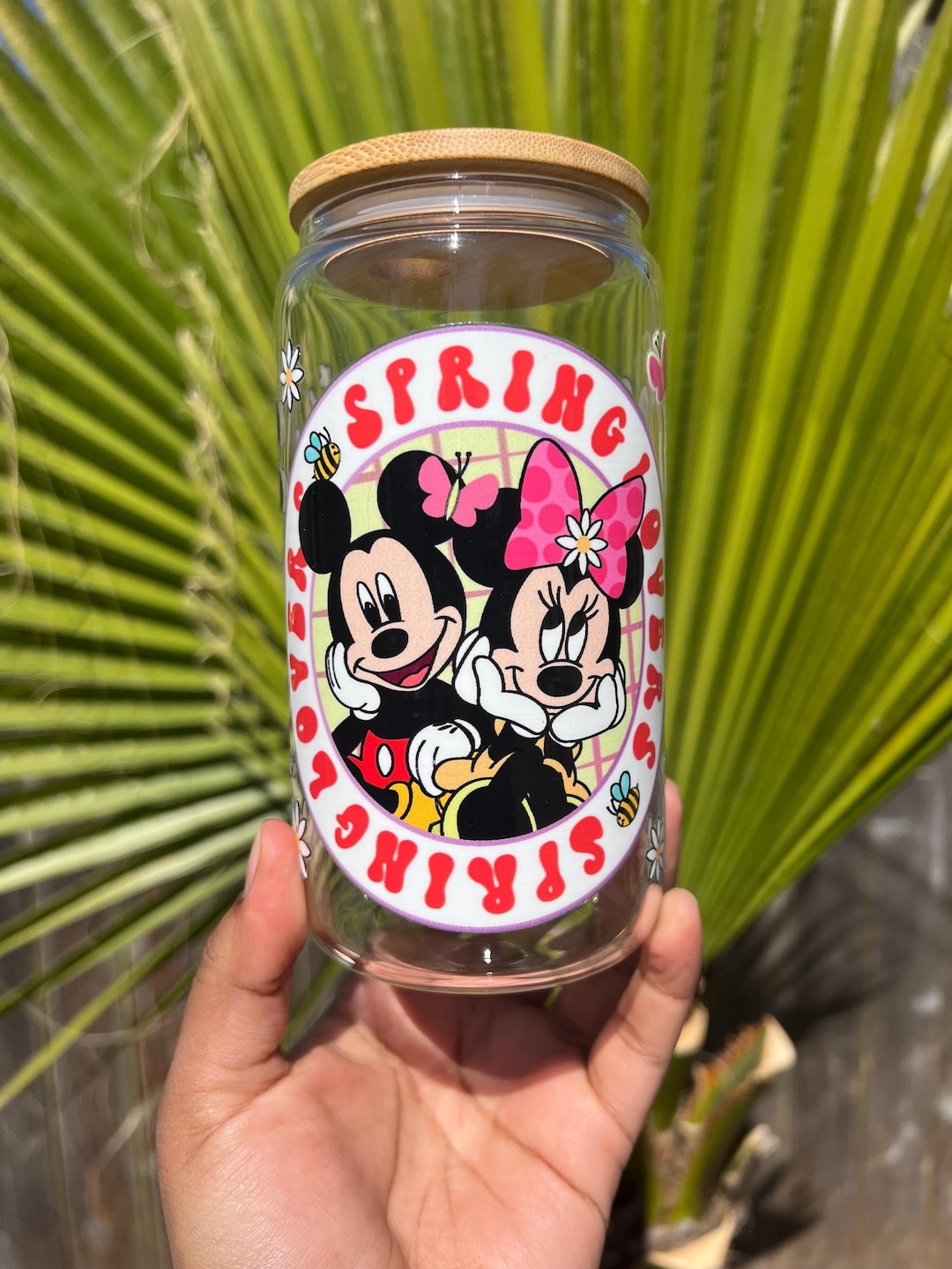 Cute Mouse Glass Cup | Spring Girly Cups | Mouse Cups - Etsy