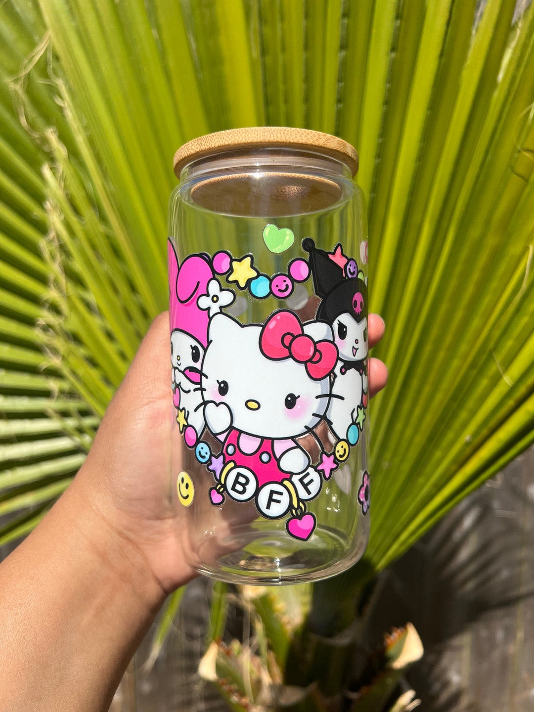 Best Friends Forever Girly Glass Cup | Trendy Cute Girly Bff Cup - Etsy
