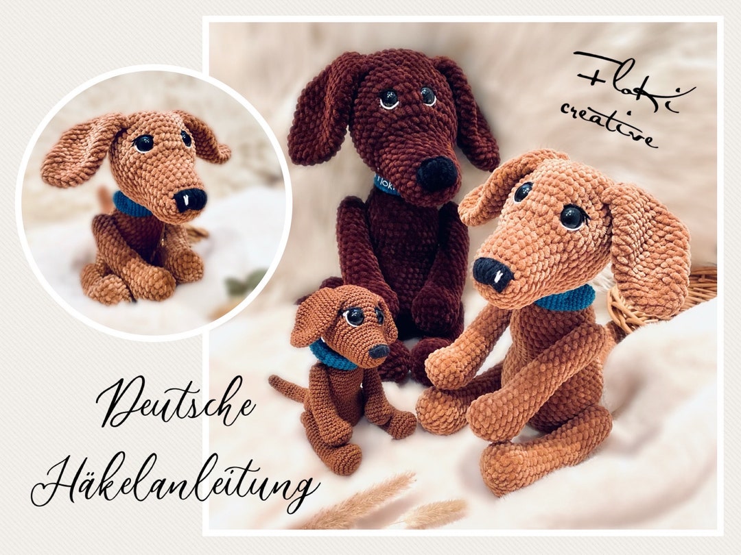 Hund Häkelanleitung Labrador Floki PDF Deutsch Amigurumi - Etsy