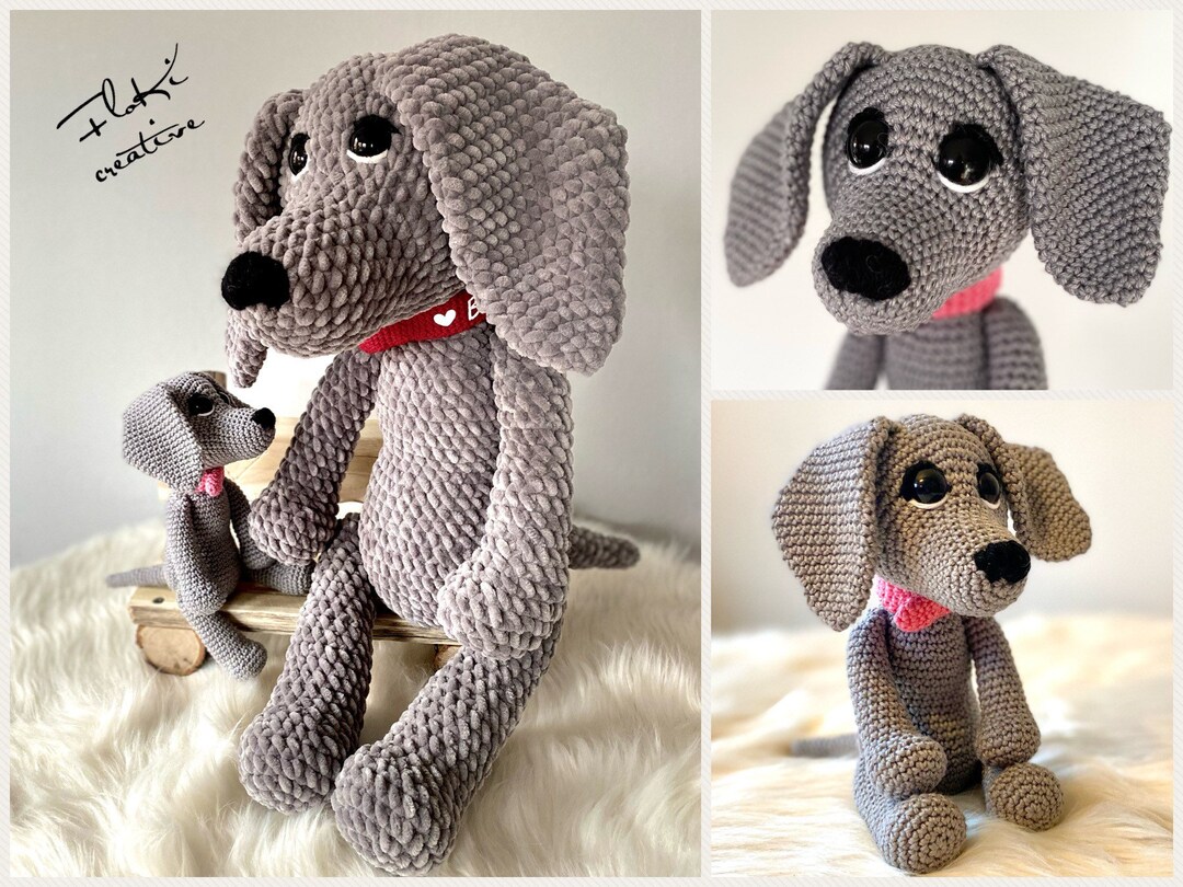 Dog Weimaraner bina Crochet Pattern German - Etsy