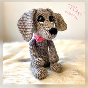 Dog Weimaraner bina Crochet Pattern German - Etsy