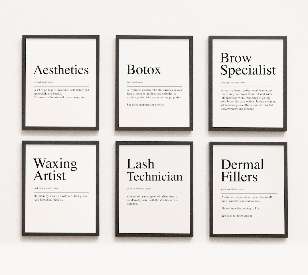 Salon / Beauty Definition Prints - Etsy