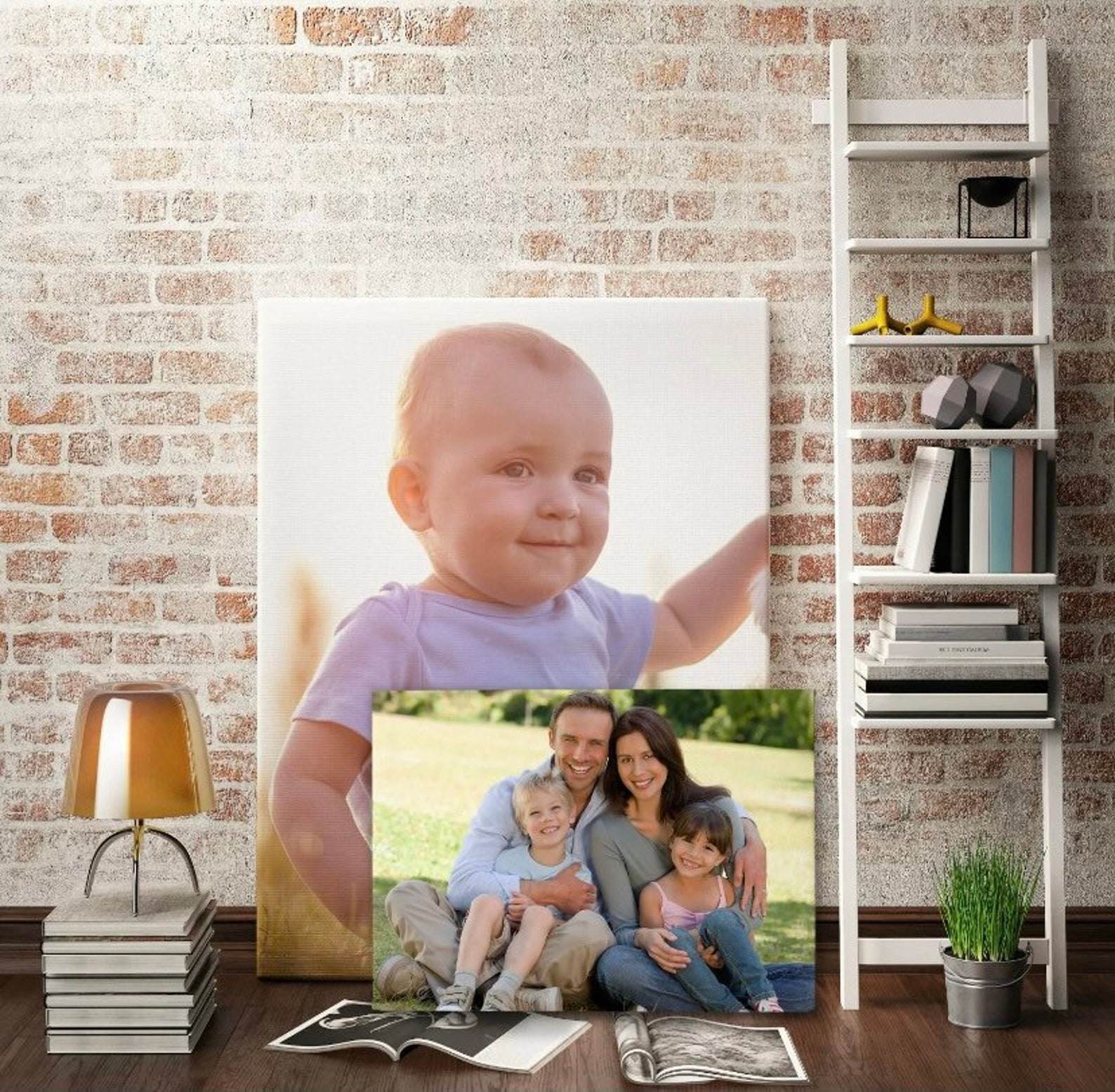 Personalised custom Canvas Your photo on canvas A4 A3 A2 A1 | Etsy