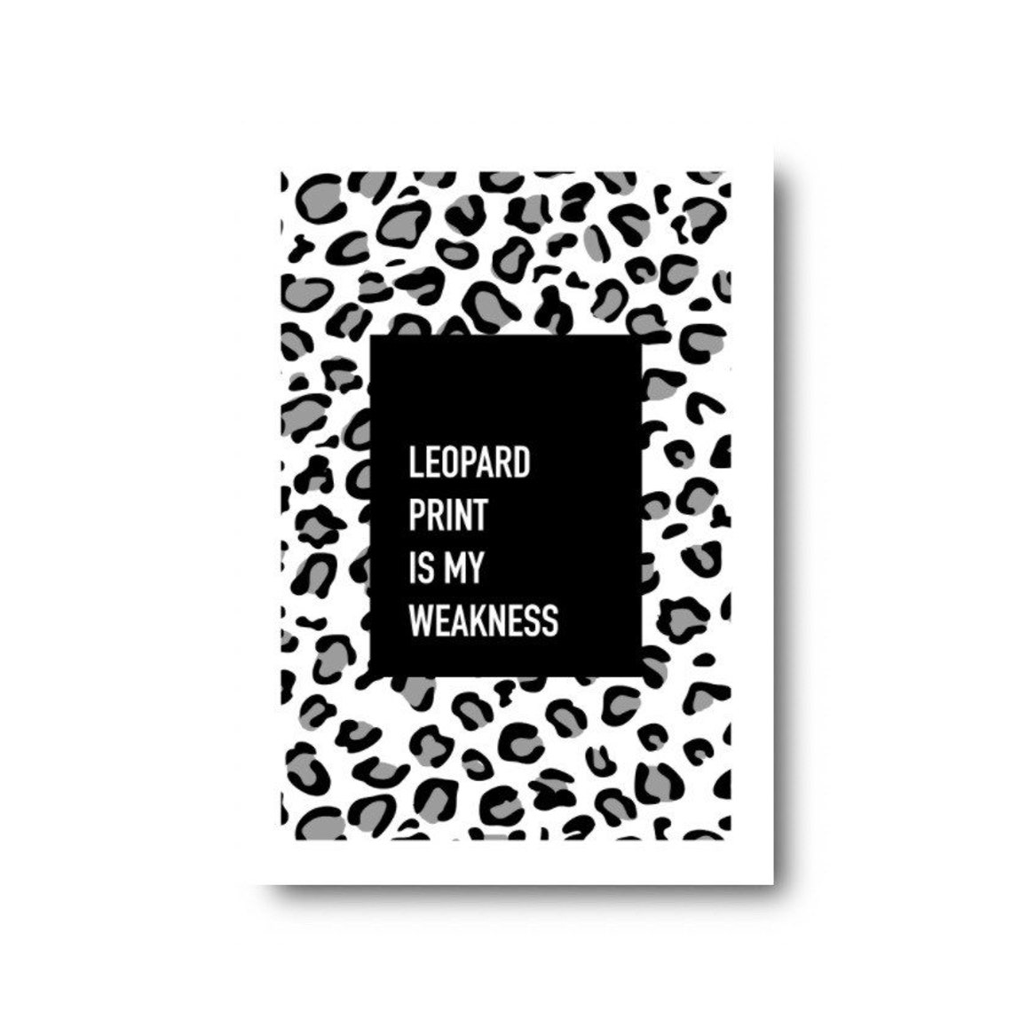 Leopard Print Quote - Etsy