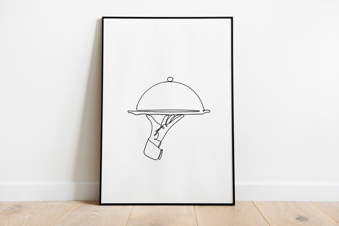 Kitchen Print Line Art - Etsy