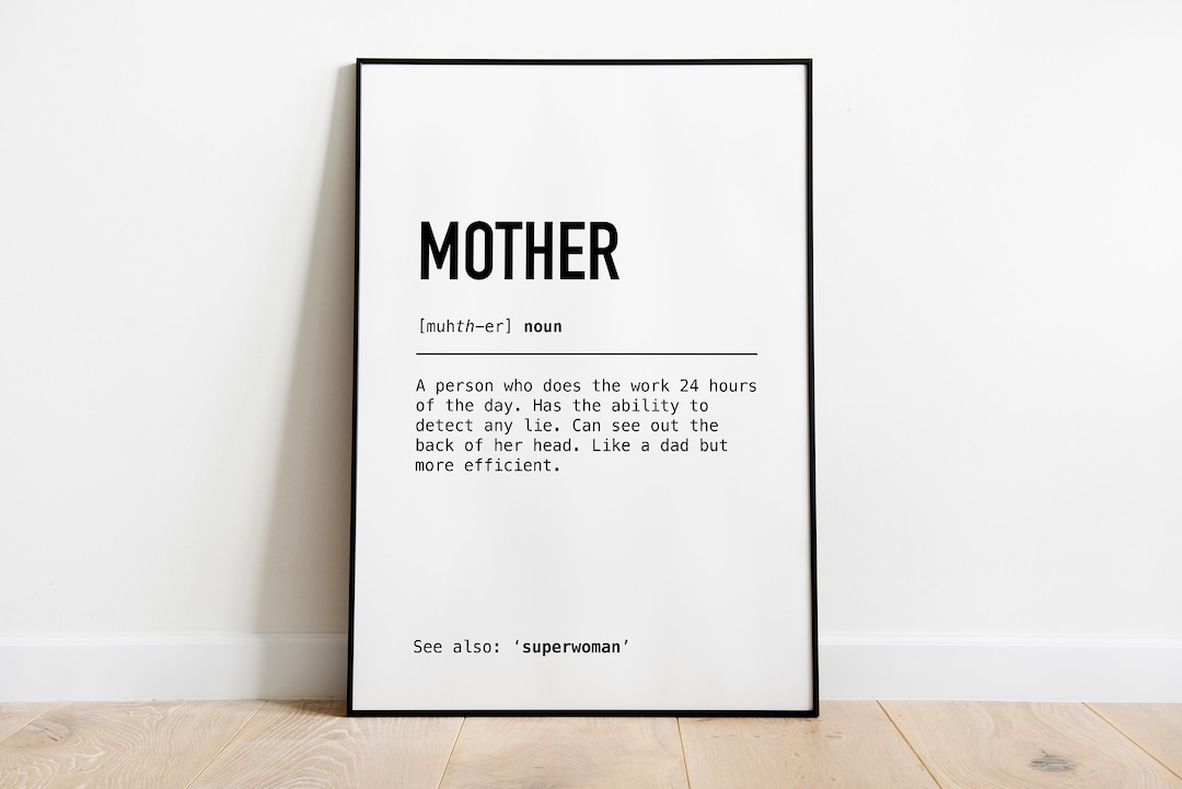 Mutter Definition Muttertag Zitat Druck - Etsy.de