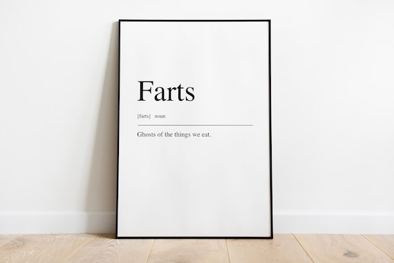 Farts Definition Quote Print - Etsy UK