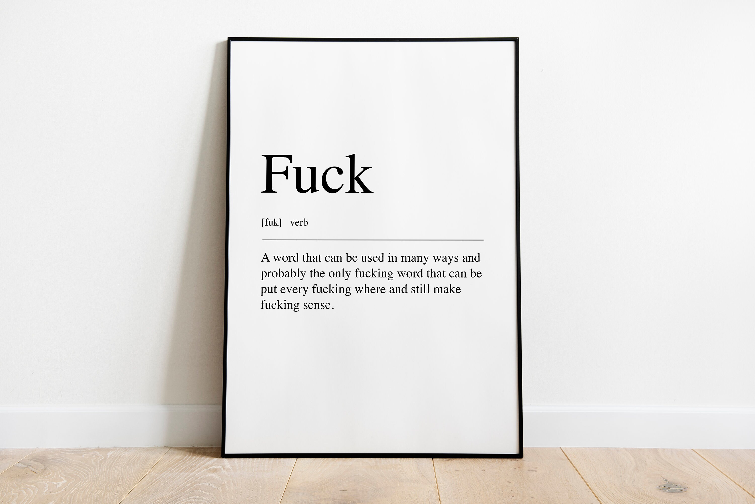 Fuck Definition Quote Print Etsy UK Fuck Definition Quote Print Etsy UK