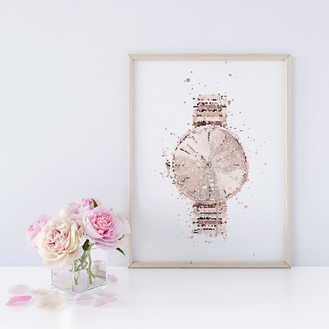 Rose Gold Watch Wall Art Print - Etsy